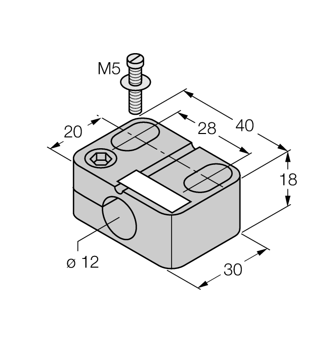 Montagezubehör - Befestigungsschelle für Bauform M12